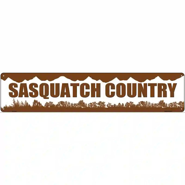 Sasquatch Country Novelty Metal Street Sign | Smart Blonde