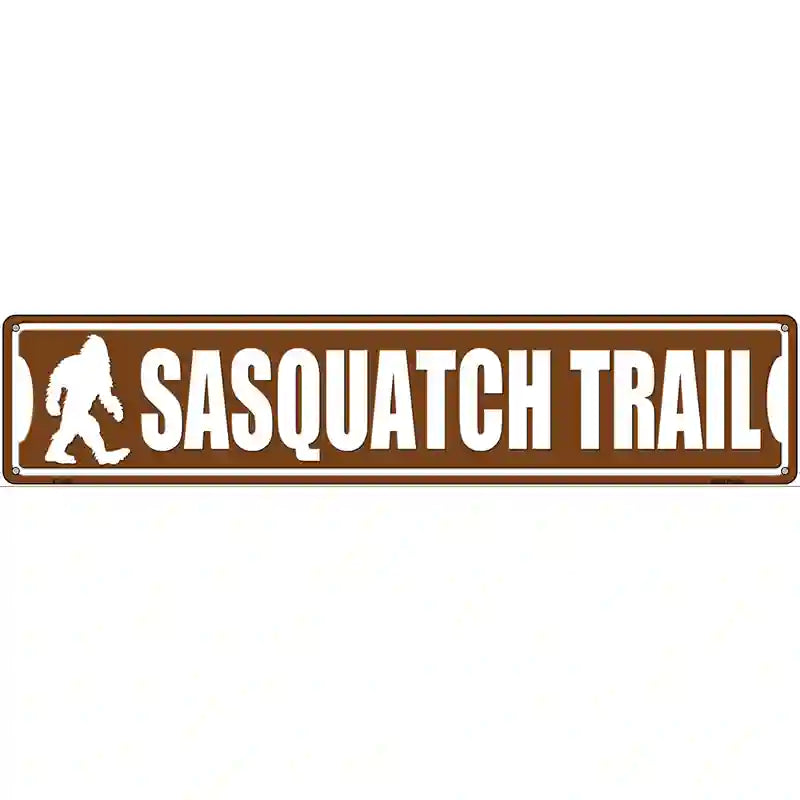 Sasquatch Trail Novelty Metal Street Sign | Smart Blonde