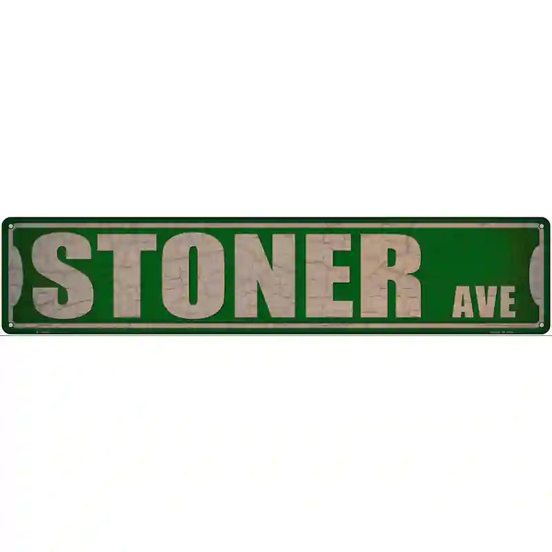 Stoner Ave Novelty Metal Street Sign | Smart Blonde
