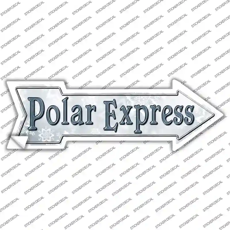 Polar Express Novelty Arrow Sticker Decal | Smart Blonde