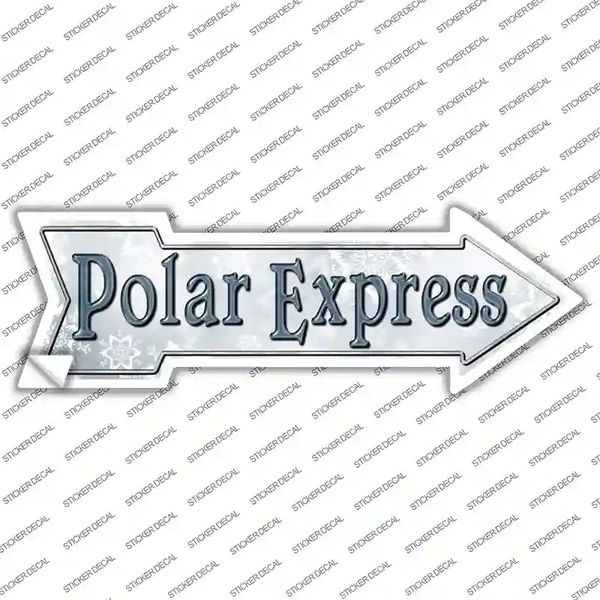 Polar Express Novelty Arrow Sticker Decal | Smart Blonde