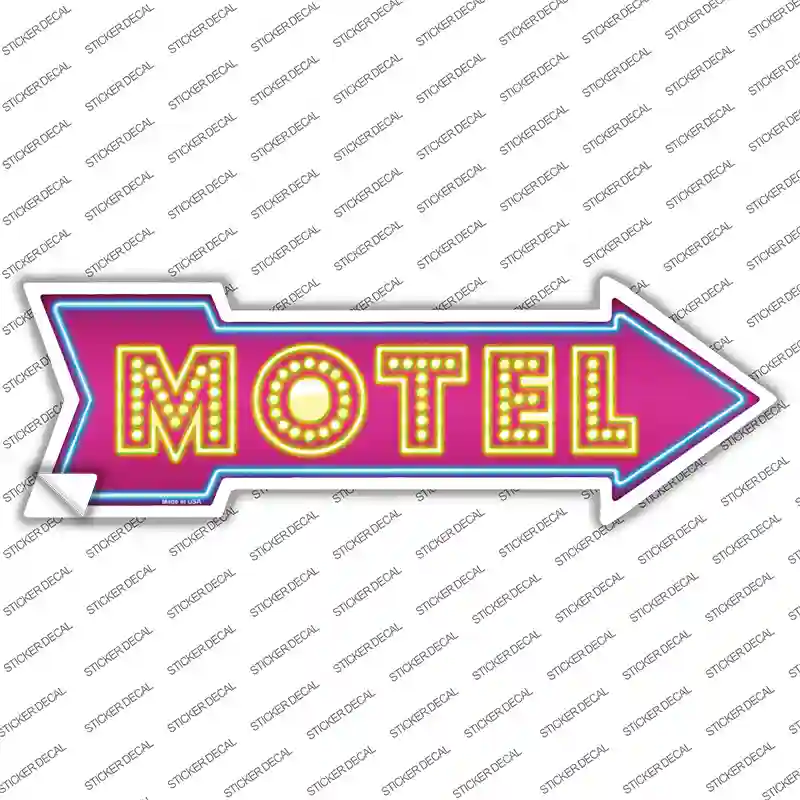 Motel Novelty Arrow Sticker Decal | Smart Blonde