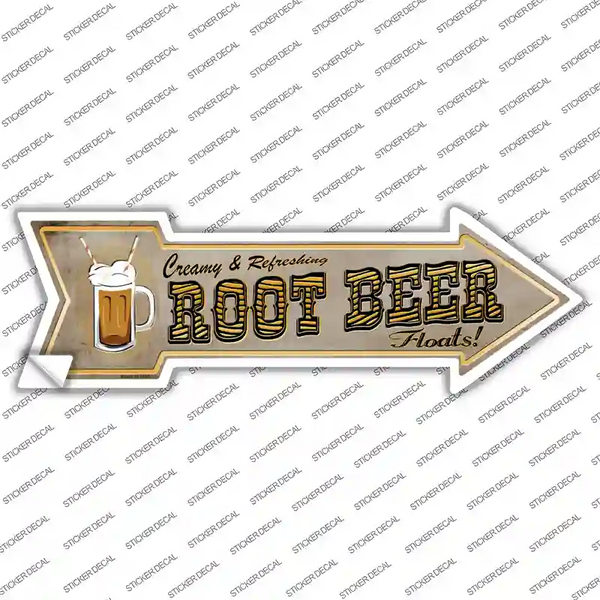Root Beer Novelty Arrow Sticker Decal | Smart Blonde