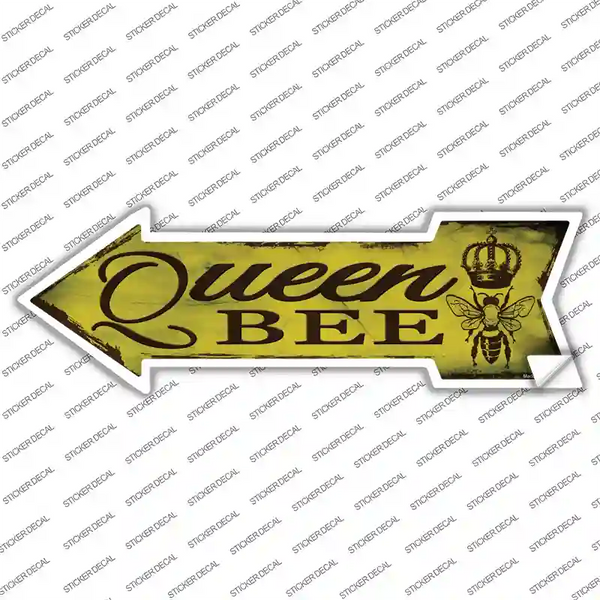 Queen Bee Novelty Arrow Sticker Decal | Smart Blonde