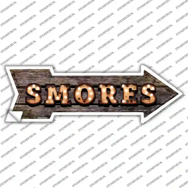Smores Bulb Letters Novelty Arrow Sticker Decal | Smart Blonde