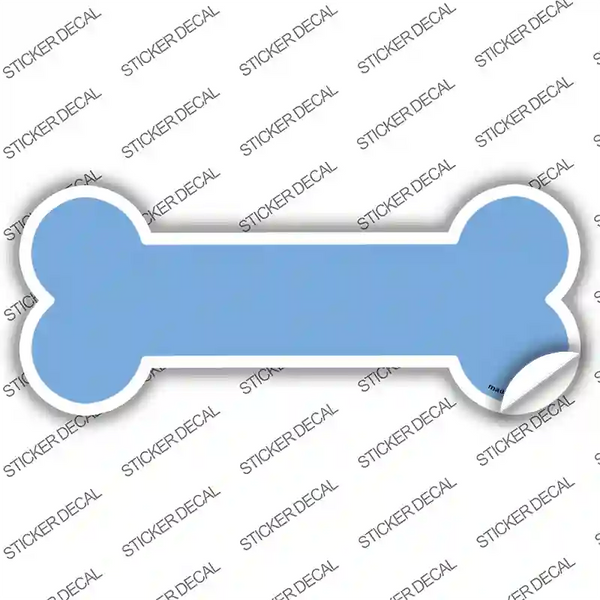 Light Blue Solid Novelty Bone Sticker Decal | Smart Blonde
