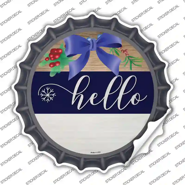 Hello Bow Novelty Bottle Cap Sticker Decal | Smart Blonde