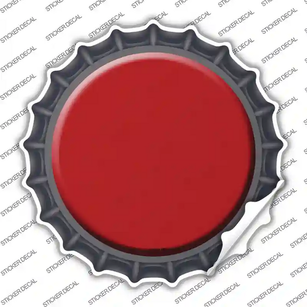 Red Novelty Bottle Cap Sticker Decal | Smart Blonde