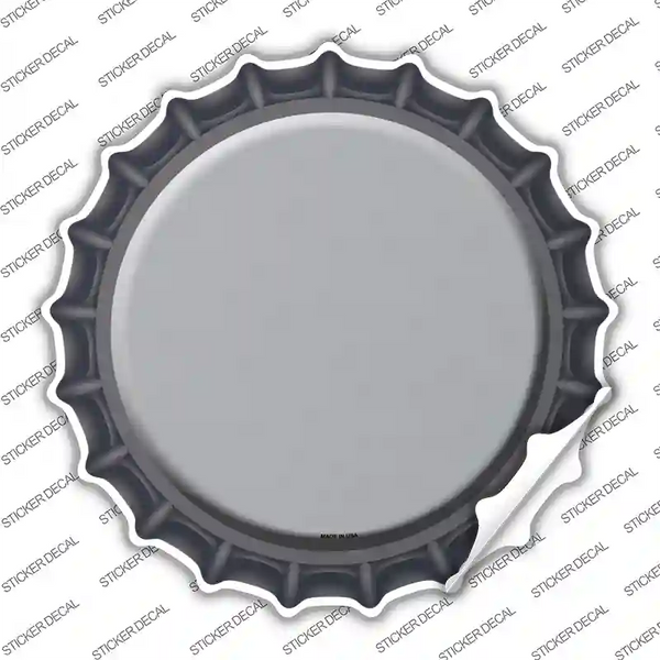 Gray Novelty Bottle Cap Sticker Decal | Smart Blonde