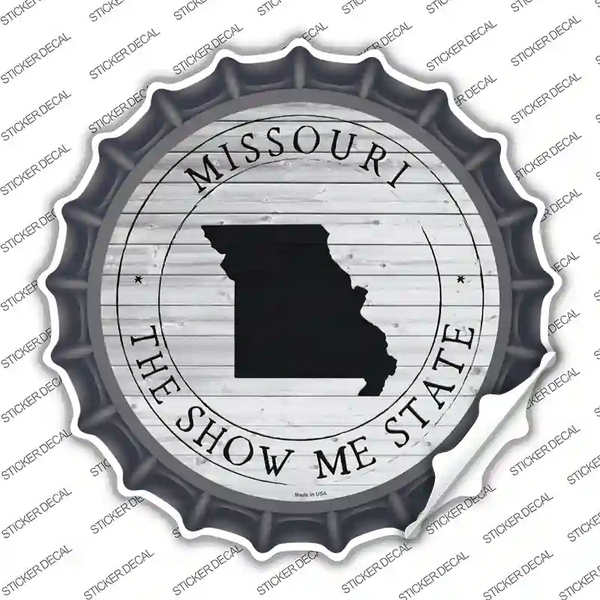 Missouri Show Me State Novelty Bottle Cap Sticker Decal | Smart Blonde