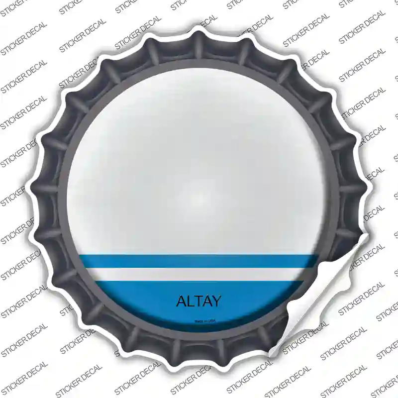 Altay Country Novelty Bottle Cap Sticker Decal | Smart Blonde