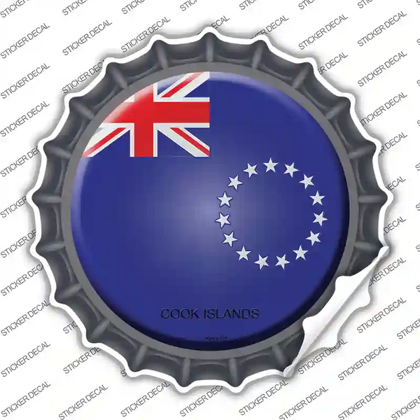 Cook Islands Country Novelty Bottle Cap Sticker Decal | Smart Blonde