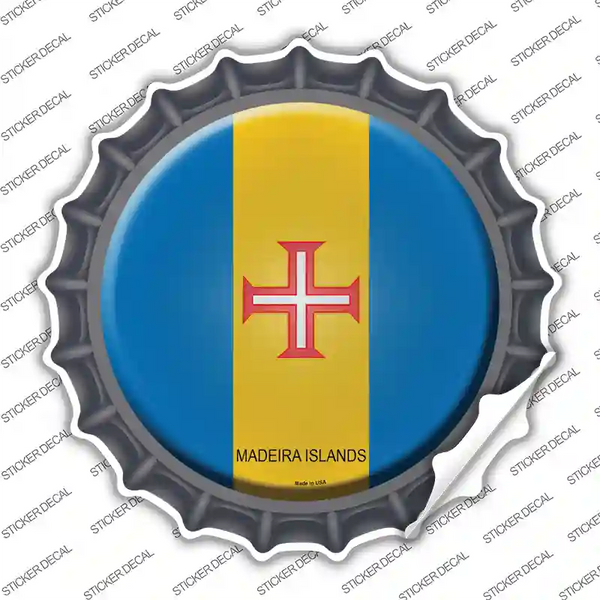Madeira Islands Country Novelty Bottle Cap Sticker Decal | Smart Blonde