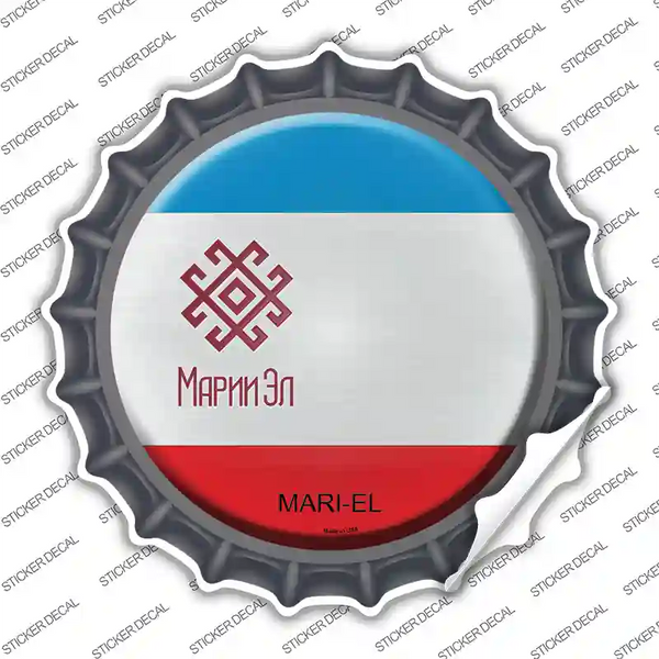 Mari El Country Novelty Bottle Cap Sticker Decal | Smart Blonde