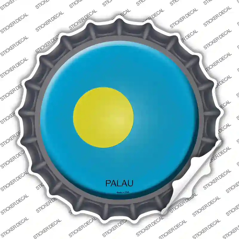 Palau Country Novelty Bottle Cap Sticker Decal | Smart Blonde