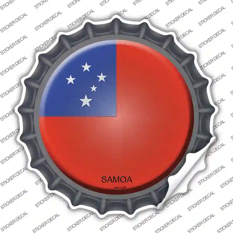 Samoa Country Novelty Bottle Cap Sticker Decal | Smart Blonde
