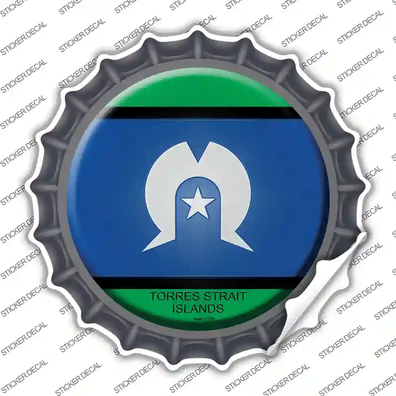 Torres Strait Islands Novelty Bottle Cap Sticker Decal | Smart Blonde
