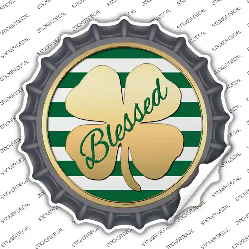 Blessed Novelty Bottle Cap Sticker Decal | Smart Blonde