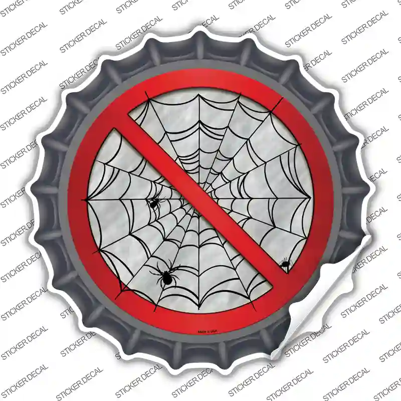 No Web Novelty Bottle Cap Sticker Decal | Smart Blonde