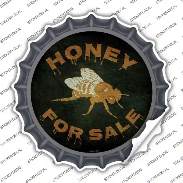 Honey For Sale Novelty Bottle Cap Sticker Decal | Smart Blonde