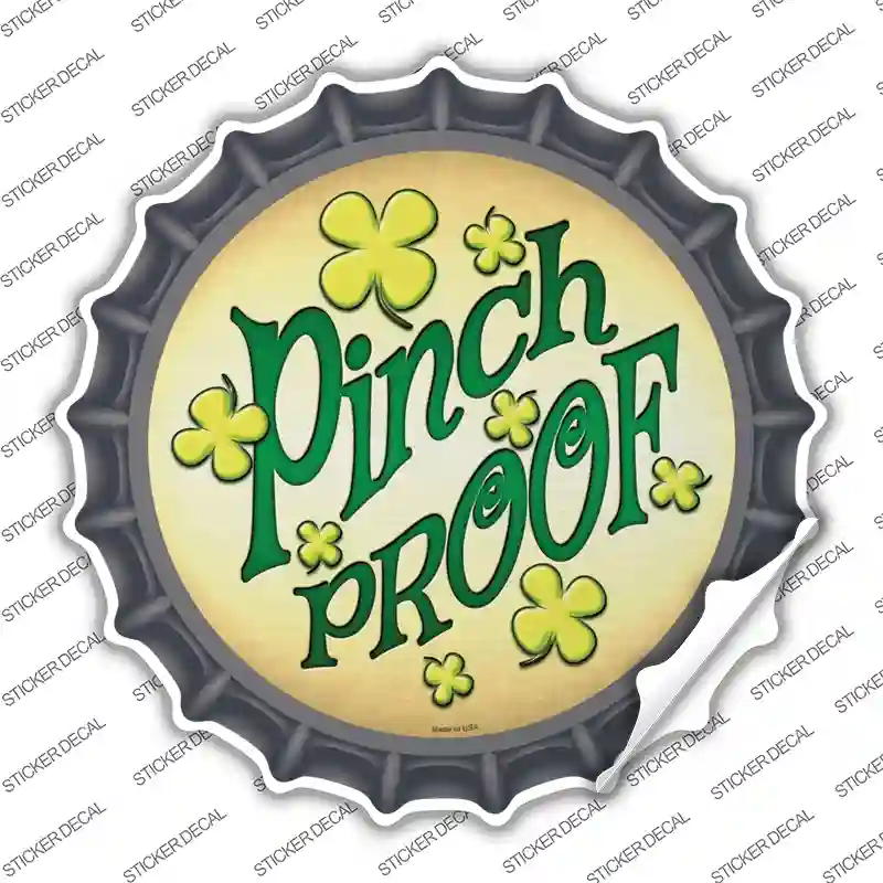 Pinch Proof Novelty Bottle Cap Sticker Decal | Smart Blonde