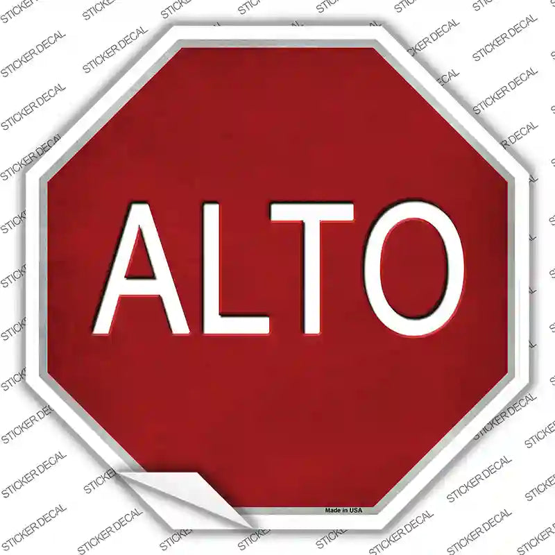 Alto Novelty Octagon Sticker Decal | Smart Blonde