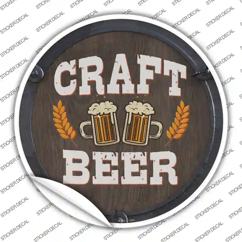 Craft Beer Novelty Circle Sticker Decal | Smart Blonde