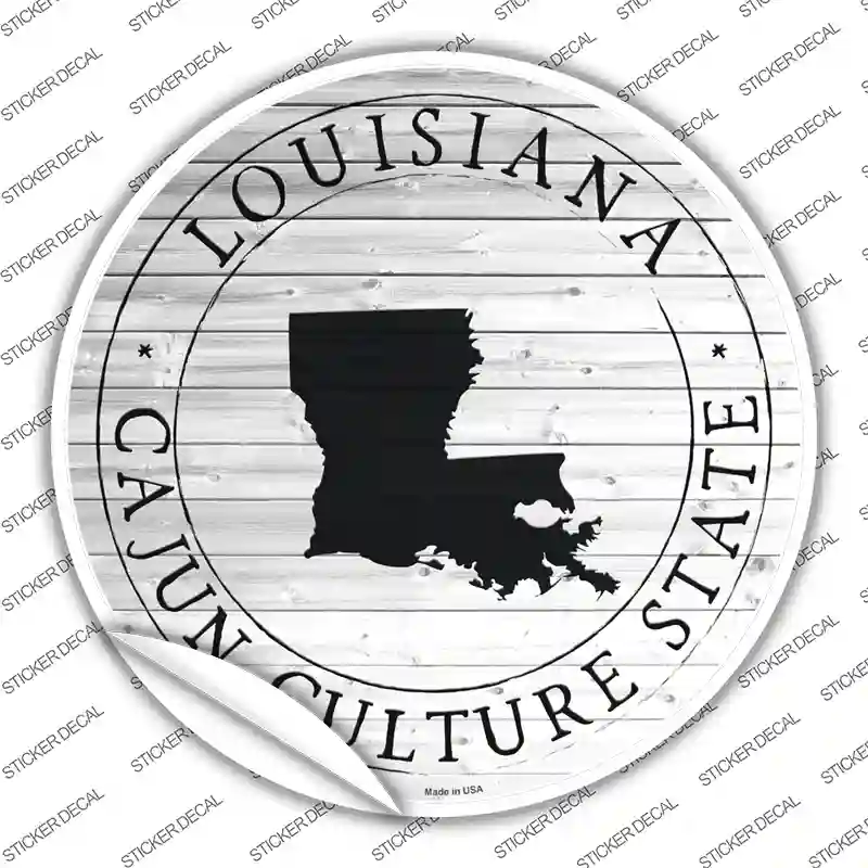 Louisiana Cajun Culture State Novelty Circle Sticker Decal | Smart Blonde