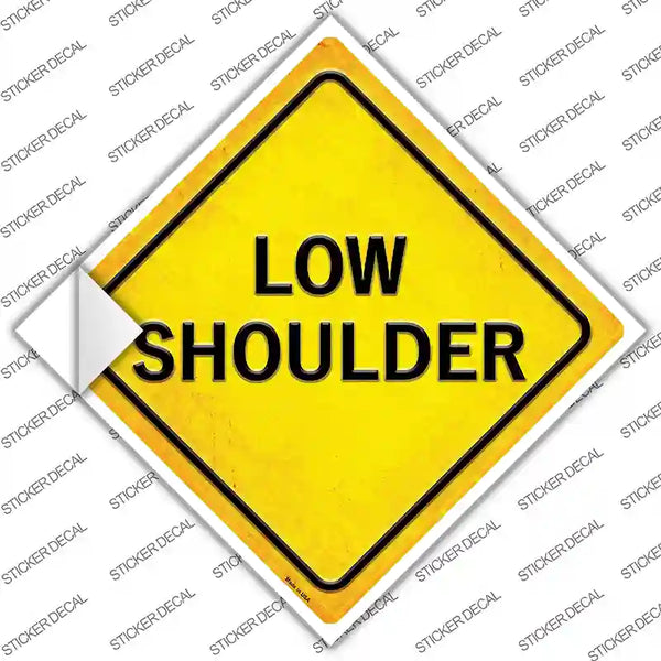 Low Shoulder Novelty Diamond Sticker Decal | Smart Blonde