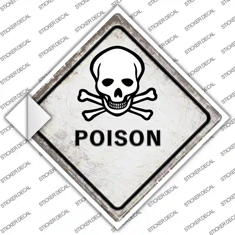 Poison Novelty Diamond Sticker Decal | Smart Blonde