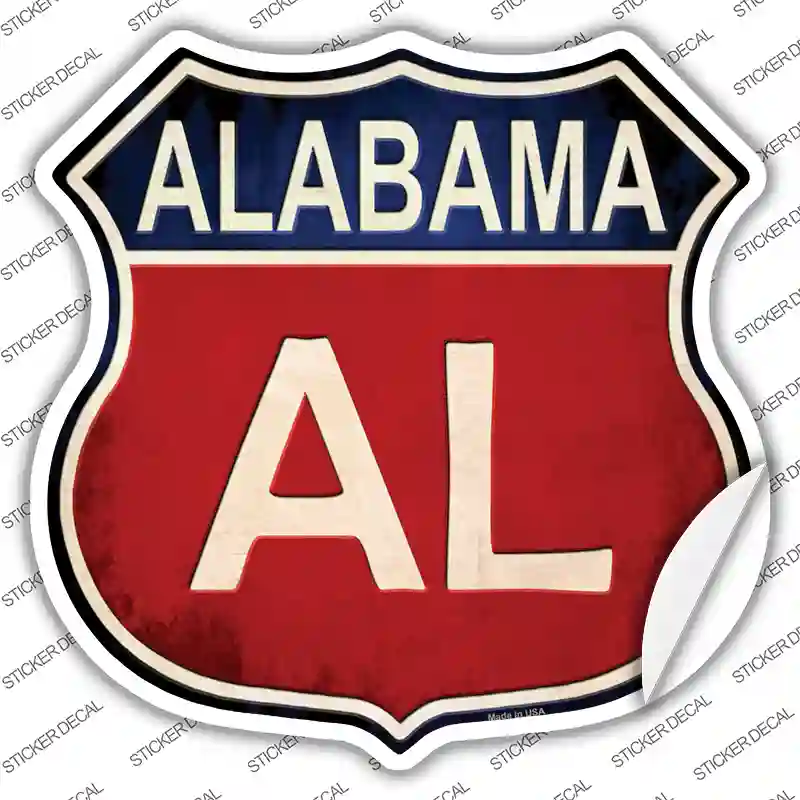 Alabama Novelty Highway Shield Sticker Decal | Smart Blonde