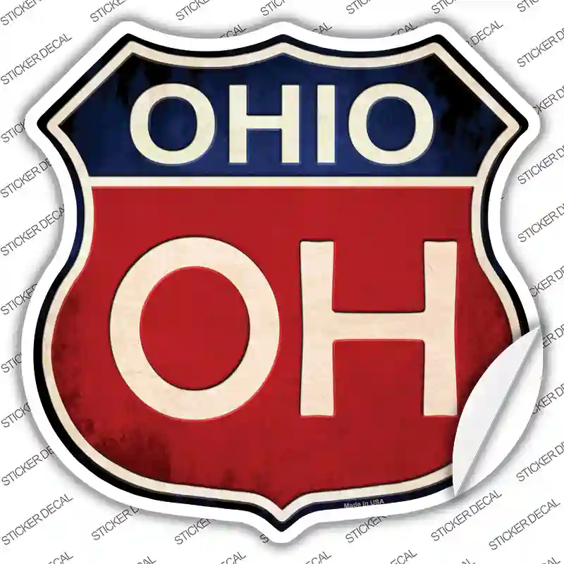 Ohio Novelty Highway Shield Sticker Decal | Smart Blonde