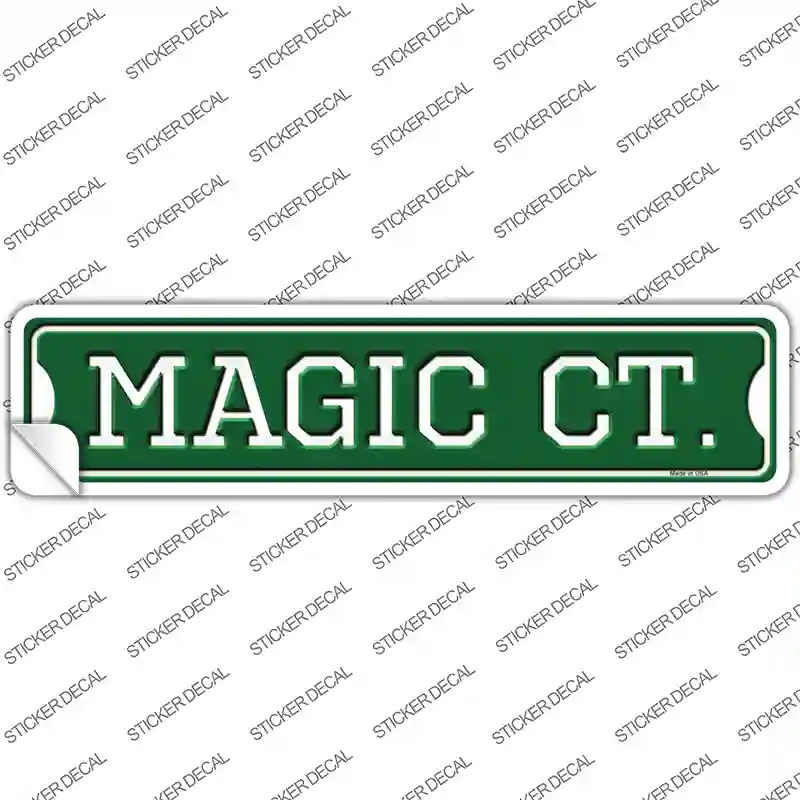 Magic Ct Novelty Narrow Sticker Decal | Smart Blonde