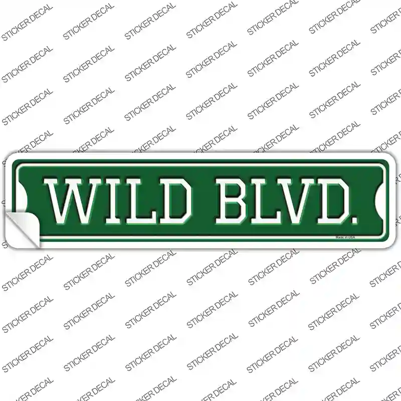 Wild Blvd Novelty Narrow Sticker Decal – A Smart Blonde