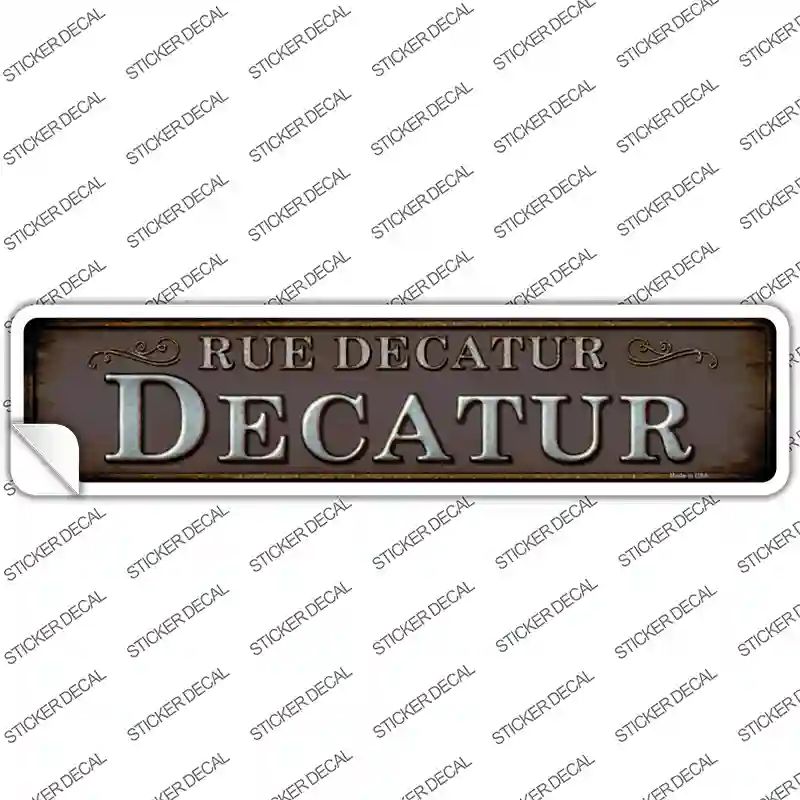 Rue Decatur Novelty Narrow Sticker Decal | Smart Blonde