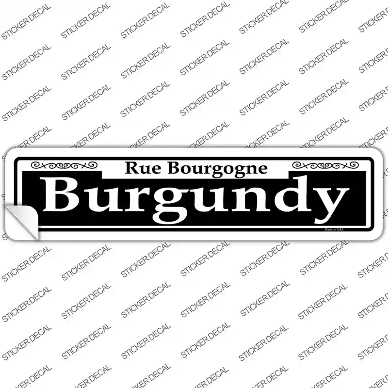 Burgundy Novelty Narrow Sticker Decal | Smart Blonde