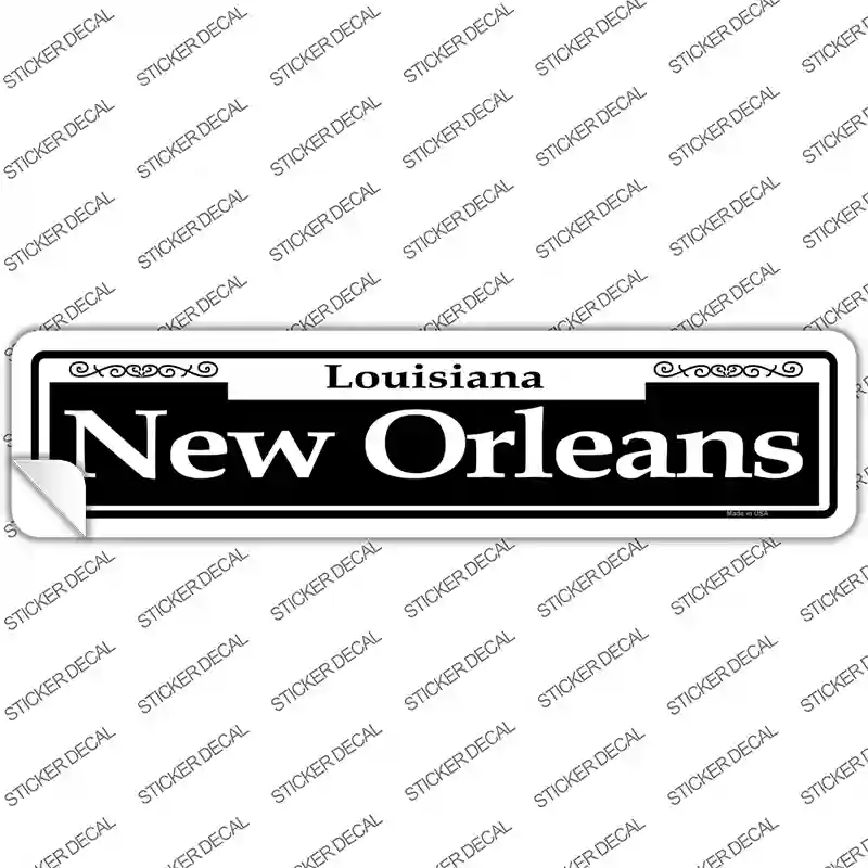 New Orleans Novelty Narrow Sticker Decal | Smart Blonde