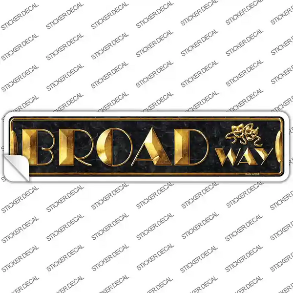 Broadway Theater Novelty Narrow Sticker Decal | Smart Blonde