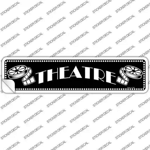 Theatre Home Theatre Novelty Narrow Sticker Decal | Smart Blonde