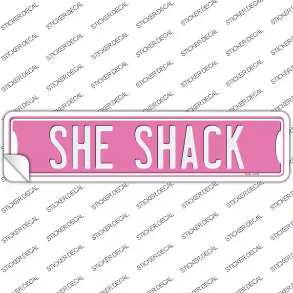 She Shack Novelty Narrow Sticker Decal | Smart Blonde