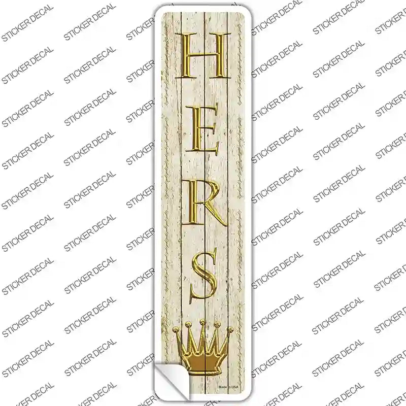 Hers Novelty Narrow Sticker Decal – A Smart Blonde