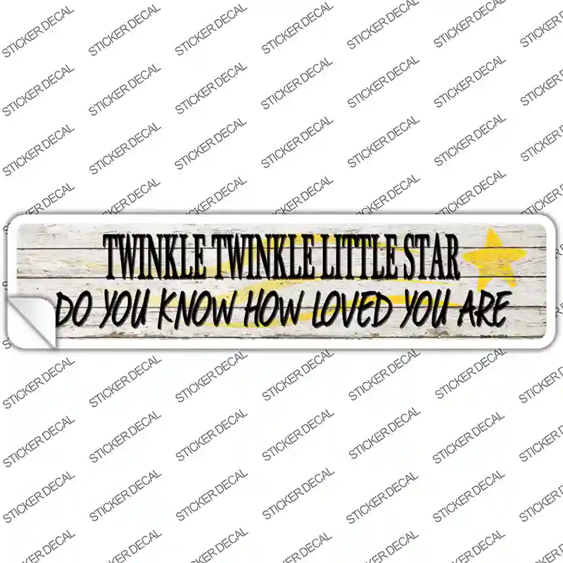 Twinkle Twinkle Little Star Novelty Narrow Sticker Decal | Smart Blonde