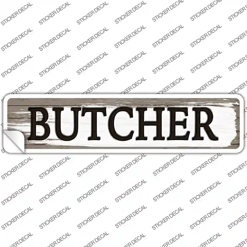 Butcher Novelty Narrow Sticker Decal – A Smart Blonde