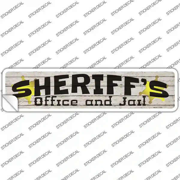 Sheriffs Office and Jail Novelty Narrow Sticker Decal | Smart Blonde