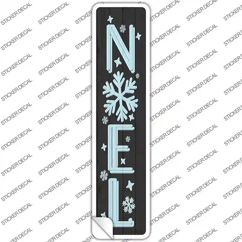Noel Black Novelty Narrow Sticker Decal | Smart Blonde
