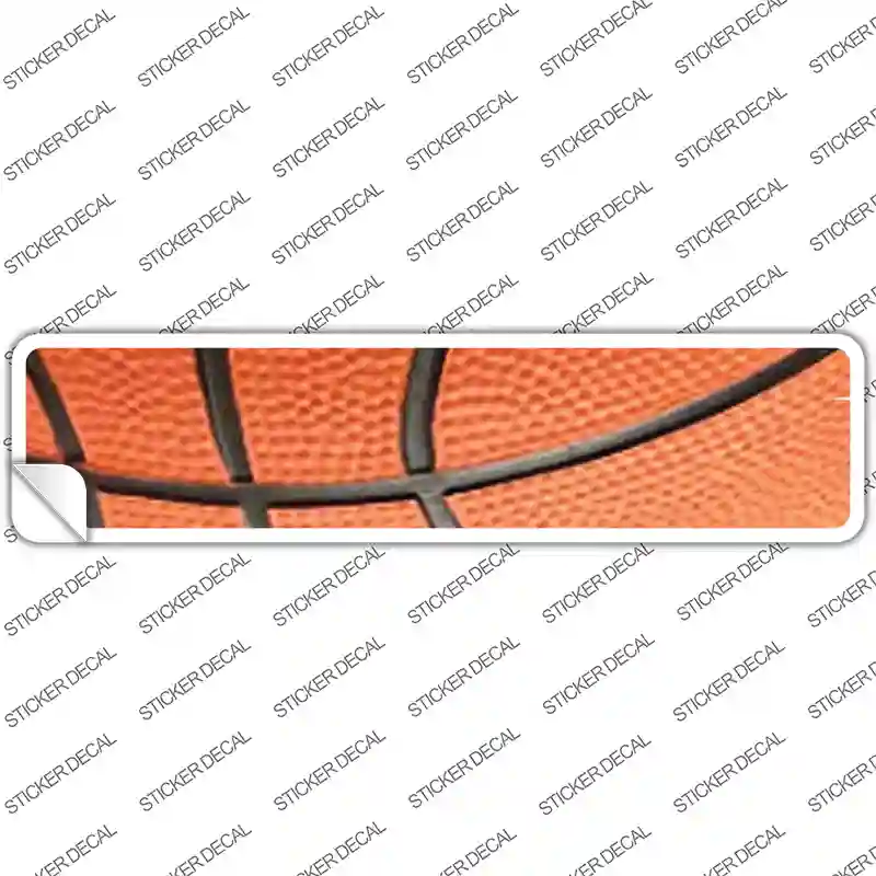 Basketball Closeup Novelty Narrow Sticker Decal | Smart Blonde