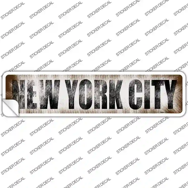 New York City Novelty Narrow Sticker Decal | Smart Blonde