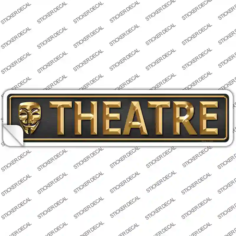 Theatre Novelty Narrow Sticker Decal | Smart Blonde