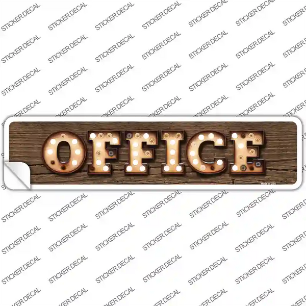 Office Bulb Lettering Novelty Narrow Sticker Decal | Smart Blonde