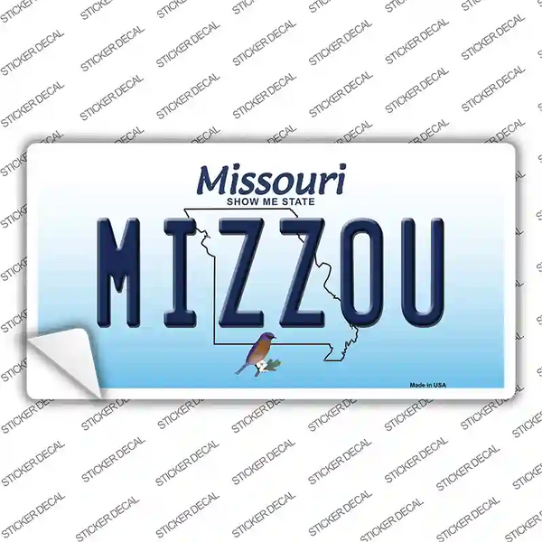 Mizzou Missouri Novelty Sticker Decal | Smart Blonde